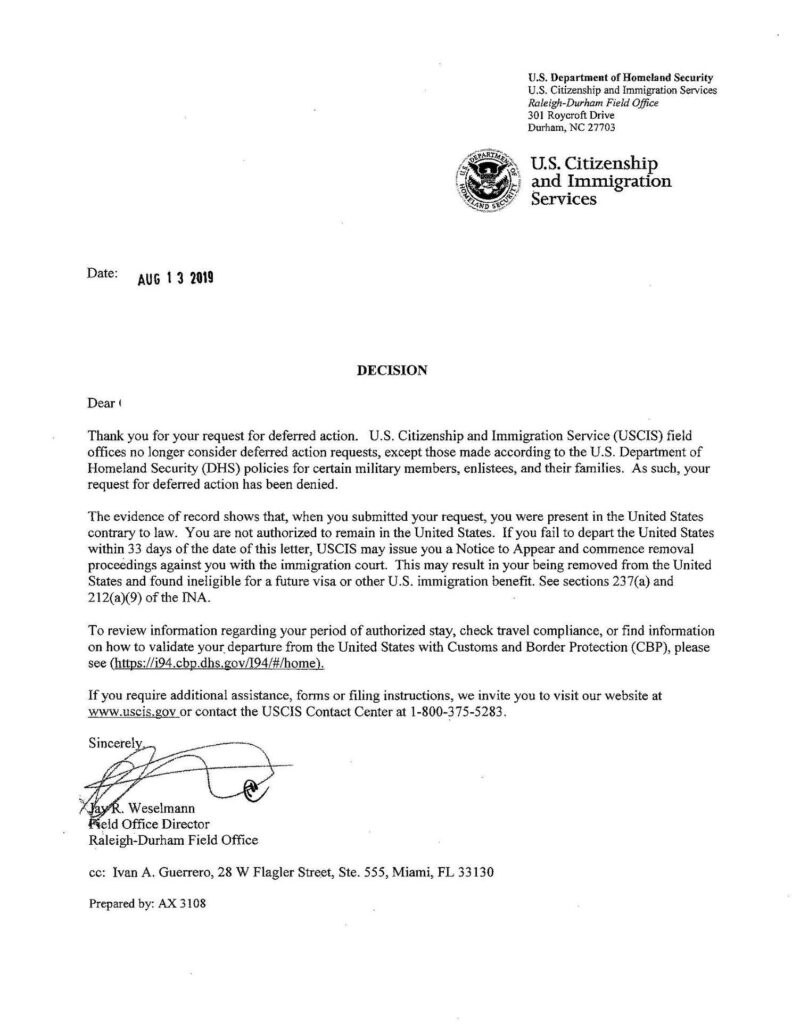 Deferred Action (and Mercy) is Dead—Another Effective Program Killed by ...